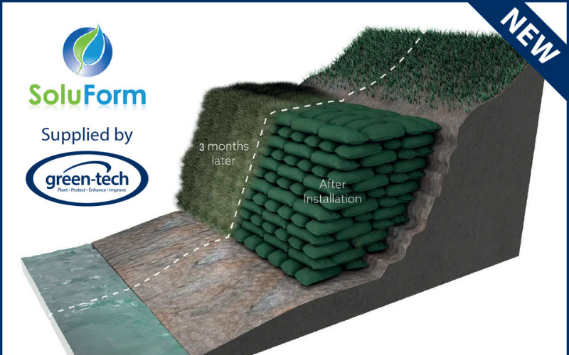 Green-tech launches new SoluForm MSE Soil Filled Bagwork - British ...