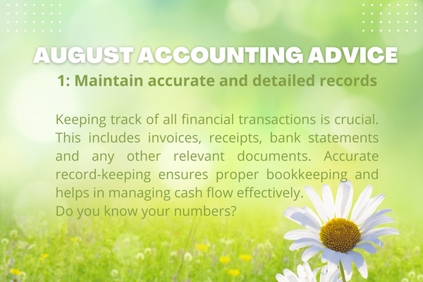 August Accounting Advice - Bookkeeping - British Association of ...
