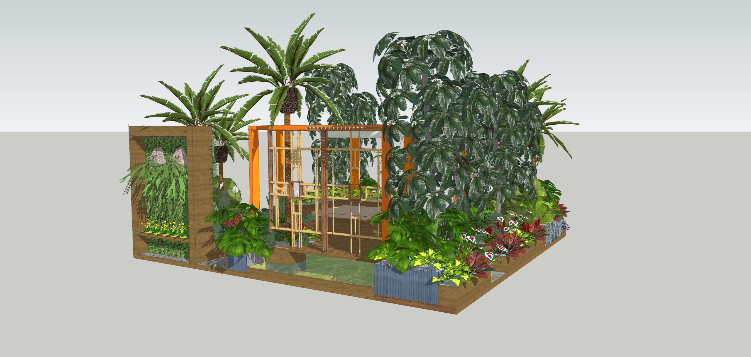 BALI Registered Designer Kate Gould building garden for SGF - British ...